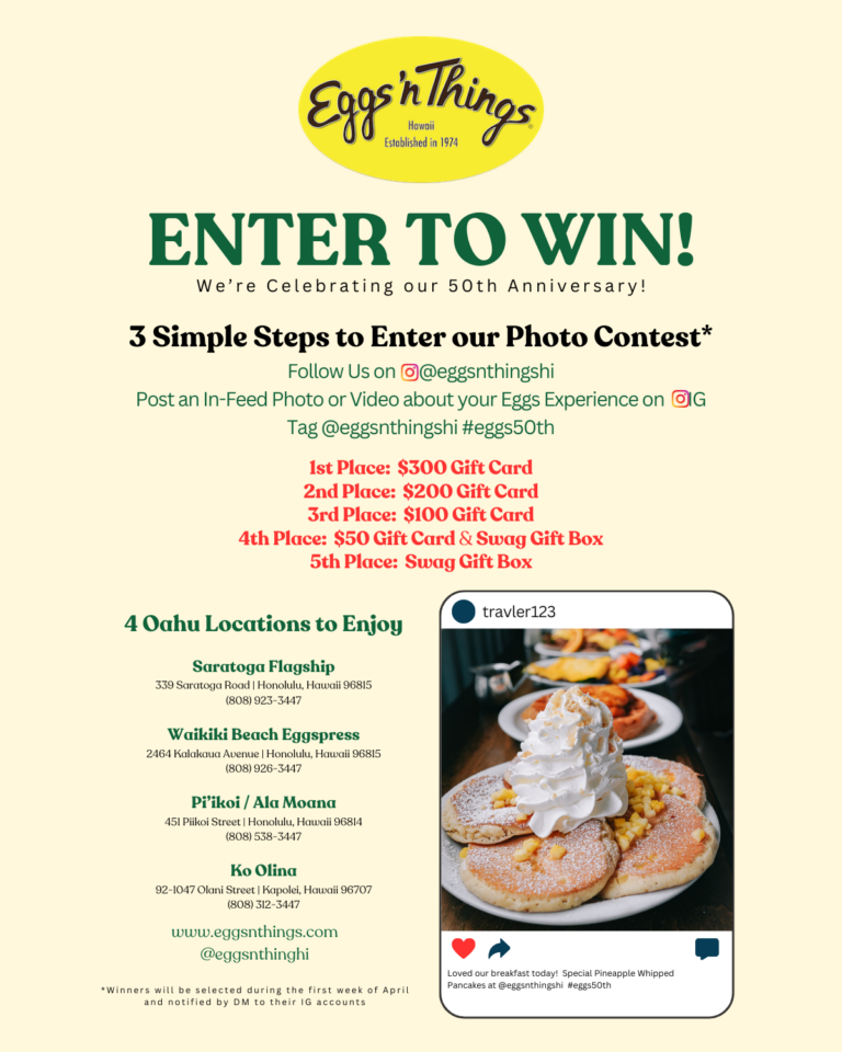 50th Anniversary Celebrations! – Eggs 'n Things Hawaii